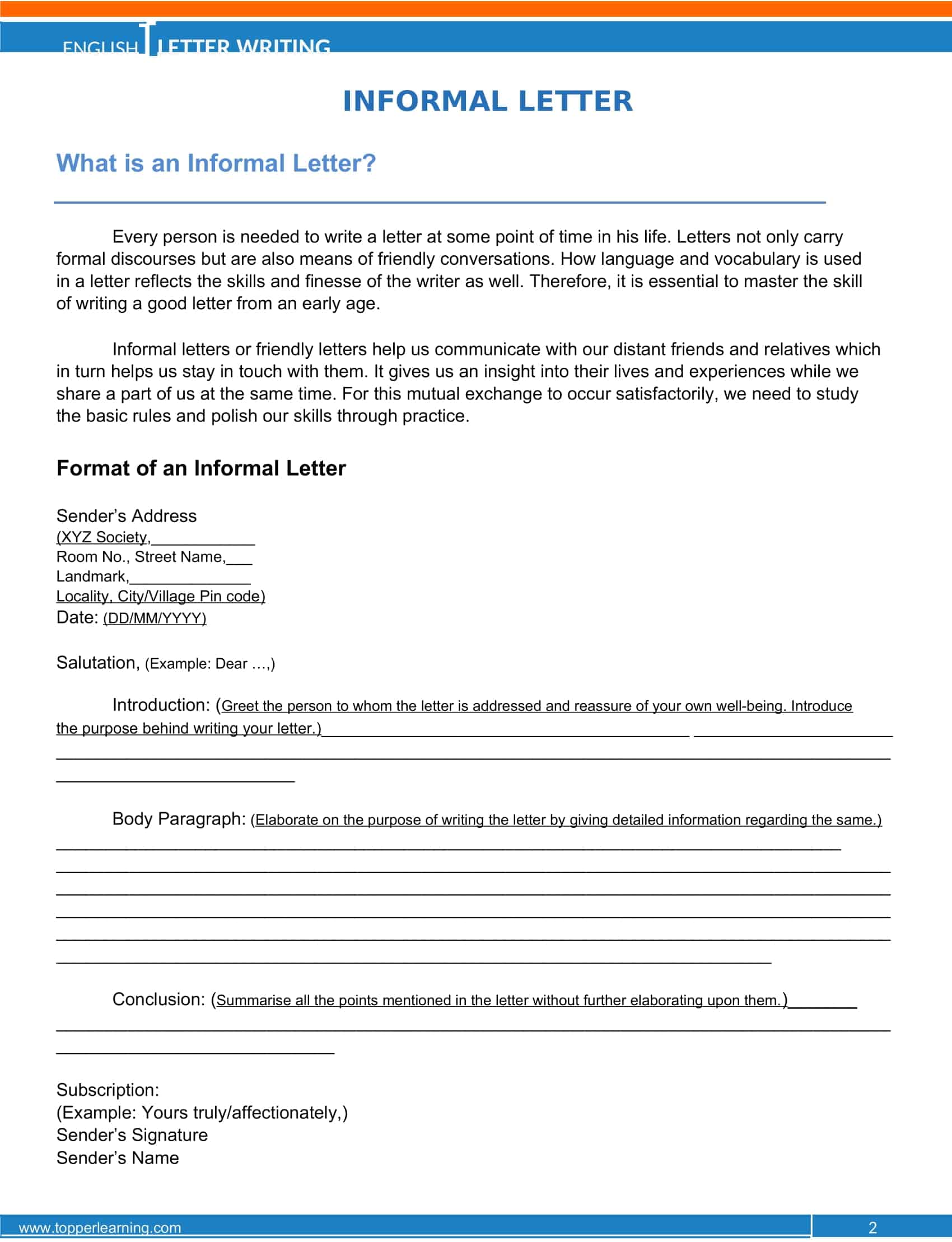 Free Printable Informal Letter Templates Word PDF Blank Example free-printable-informal-letter-templates-word-pdf-blank-example