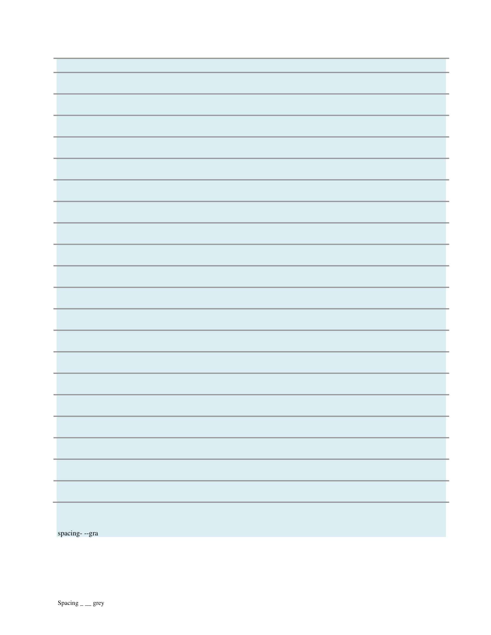 Free Printable Lined Paper Templates Word PDF Editable