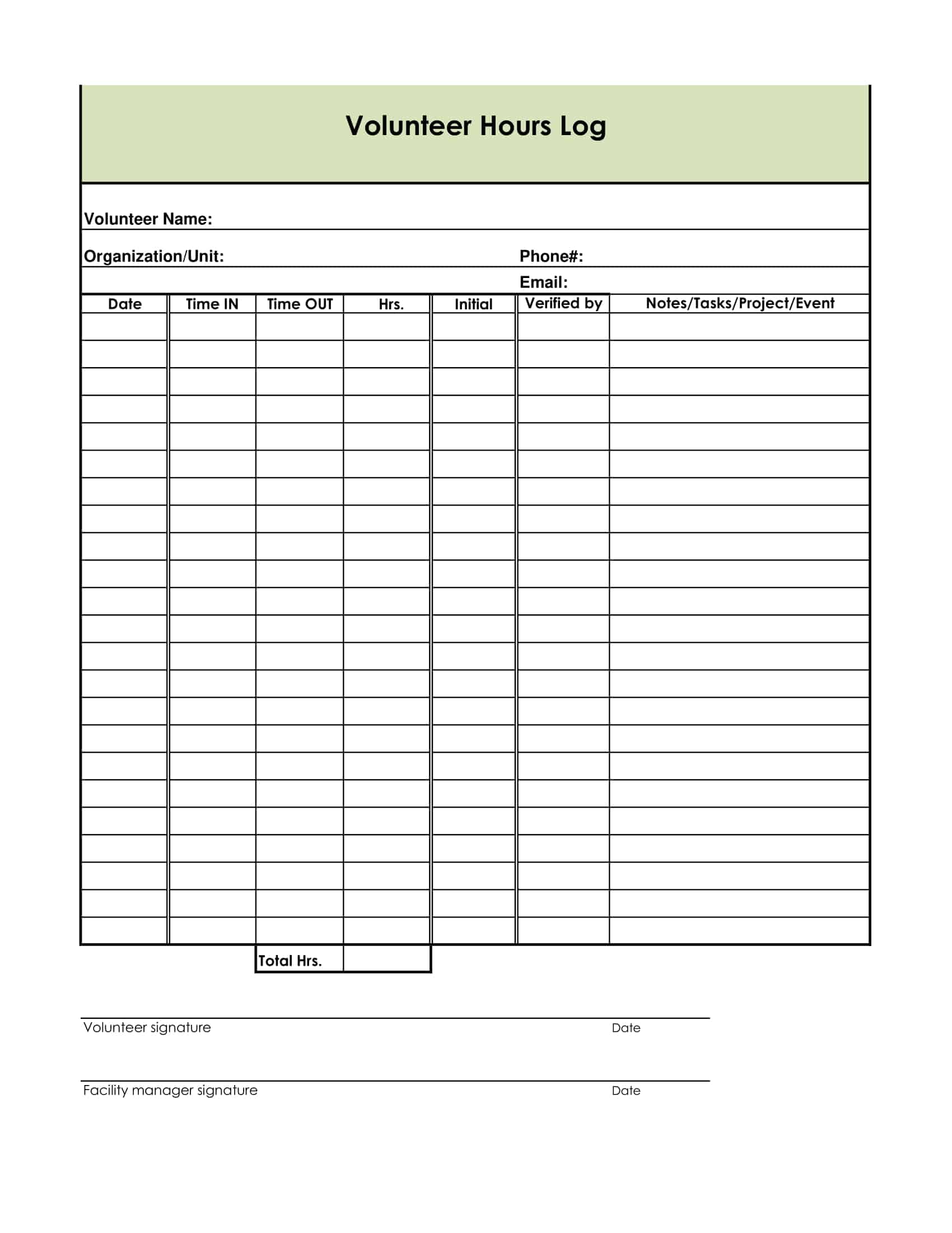Free Printable Volunteer Hours Log Sheet Printable Te Vrogue co Free Printable Volunteer Hours Log Sheet Printable Te Vrogue co