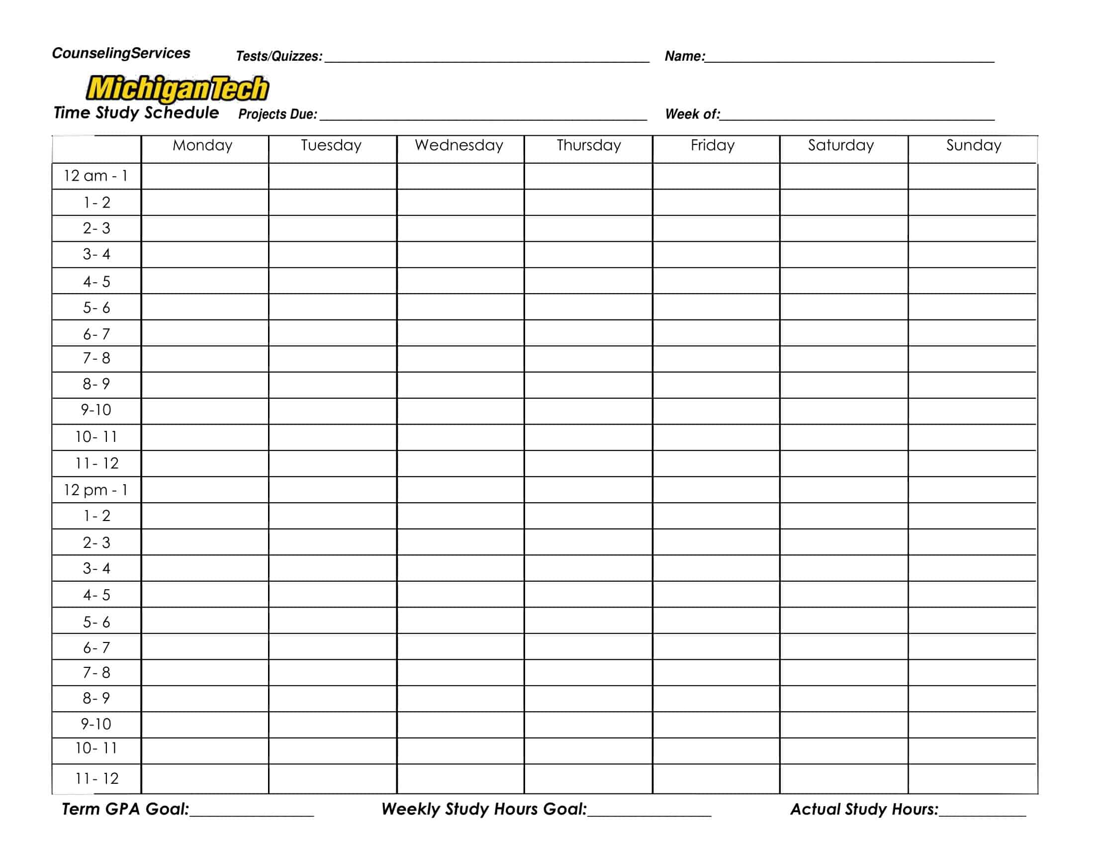 Free Printable Time Study Templates PDF Word PPT For Employees Free Printable Time Study Templates PDF Word PPT For Employees