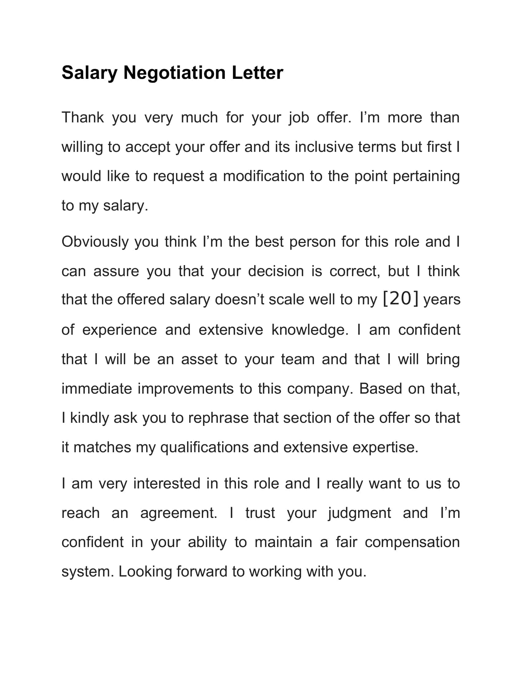 Free Printable Salary Negotiation Letter Templates After Job Offer free-printable-salary-negotiation-letter-templates-after-job-offer