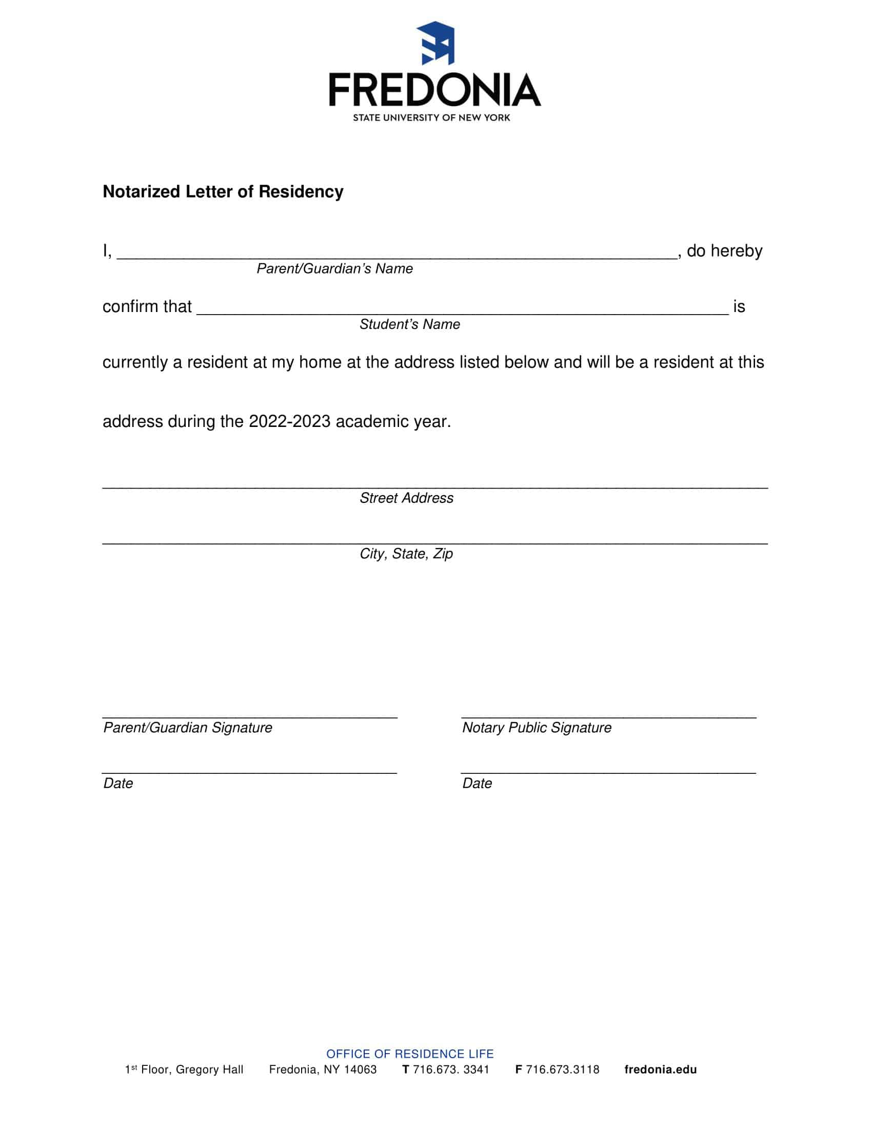 Free Printable Notarized Letter Template Customize And Download Now PDF 