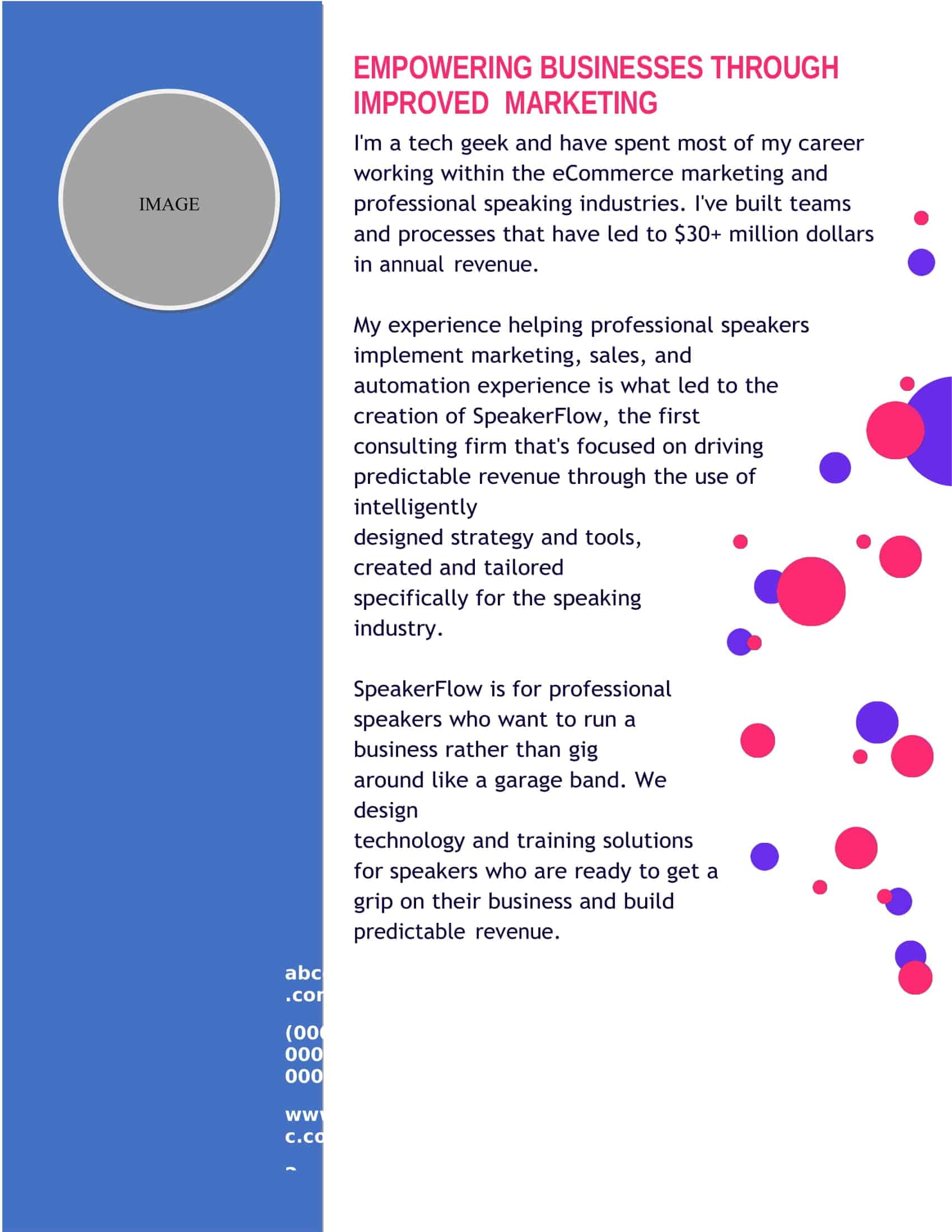 Free Printable One Sheet Template Streamline Your Workflow