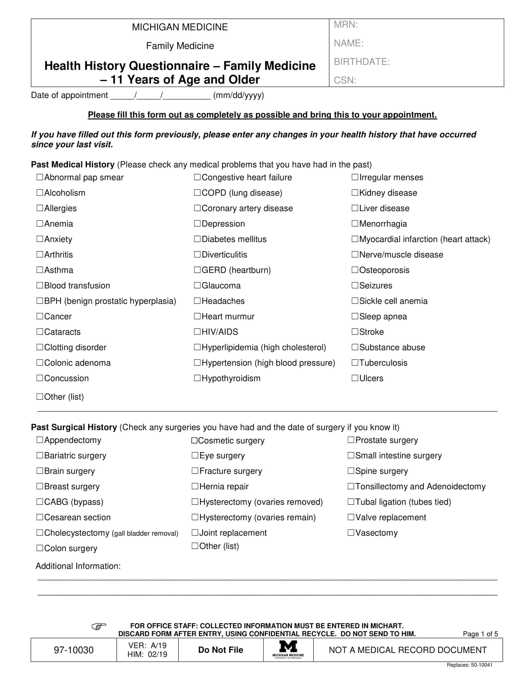 Free Printable Medical Health History Form Templates PDF Example free-printable-medical-health-history-form-templates-pdf-example
