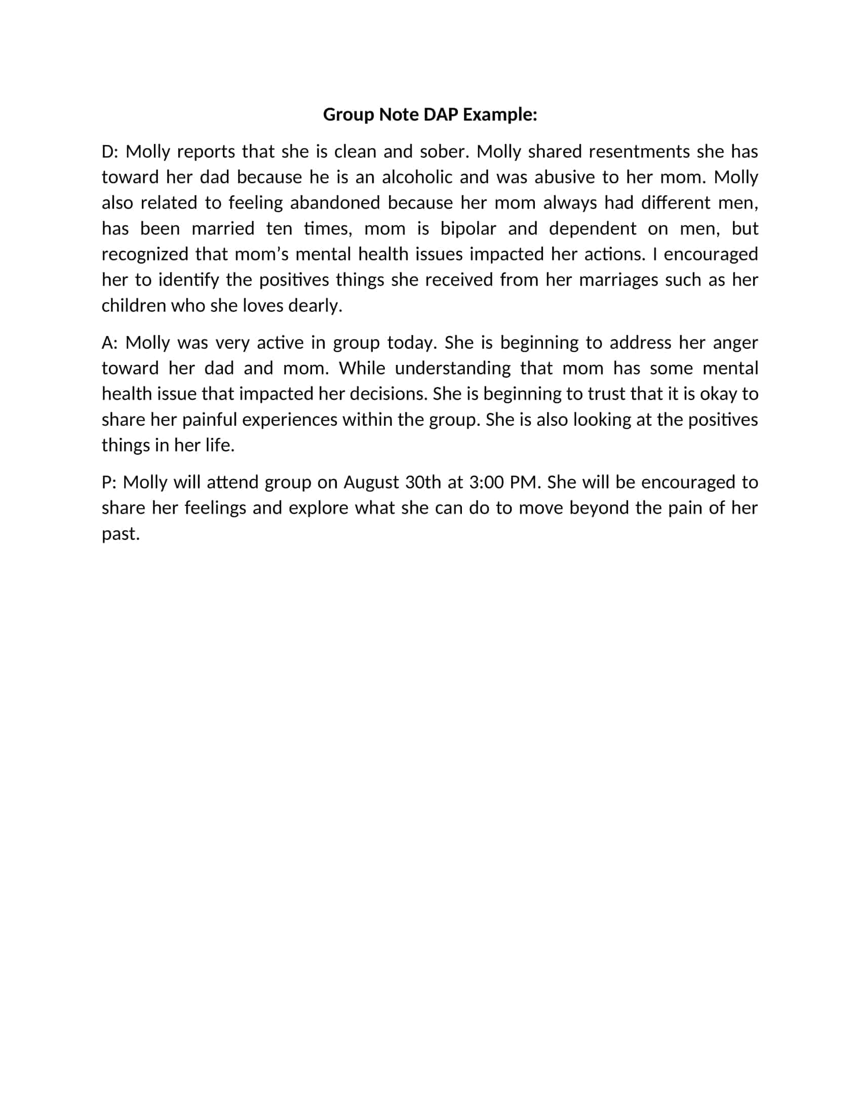 Free Printable DAP Notes Templates PDF Word Case Management Free Printable DAP Notes Templates PDF Word Case Management