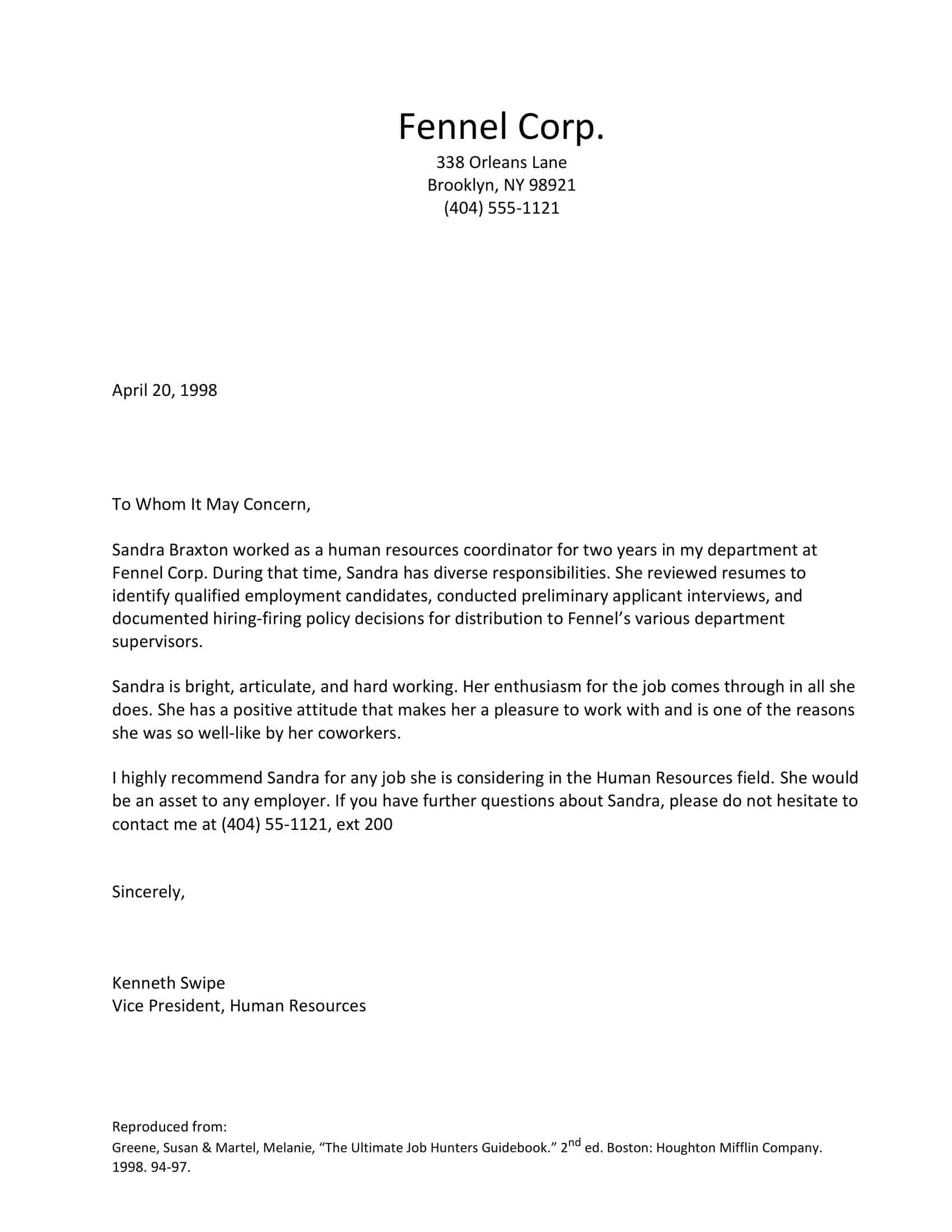 Free Printable Recommendation Letters For Employee From Manager free-printable-recommendation-letters-for-employee-from-manager