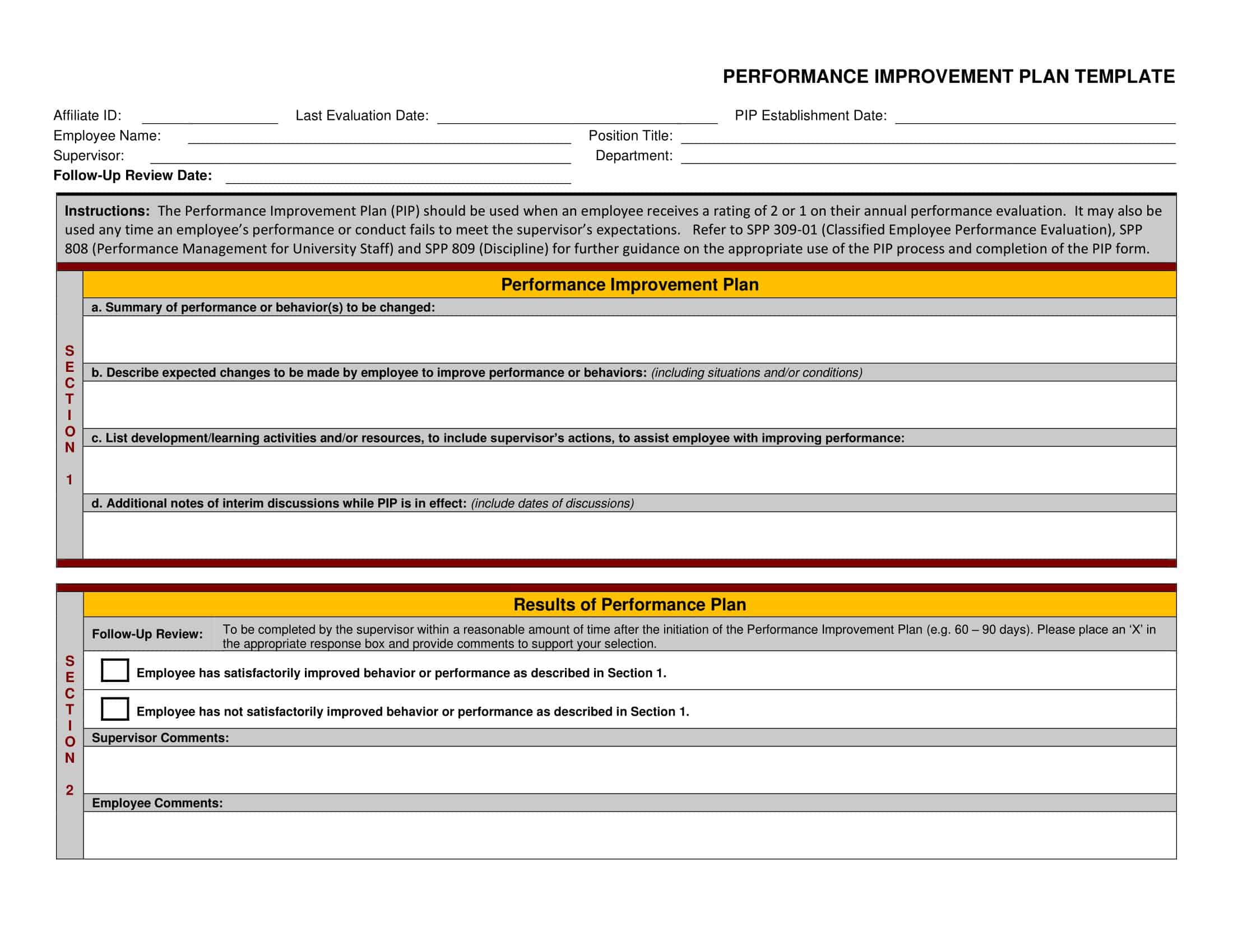 Free Printable Performance Improvement Plan Templates Excel PDF Word free-printable-performance-improvement-plan-templates-excel-pdf-word