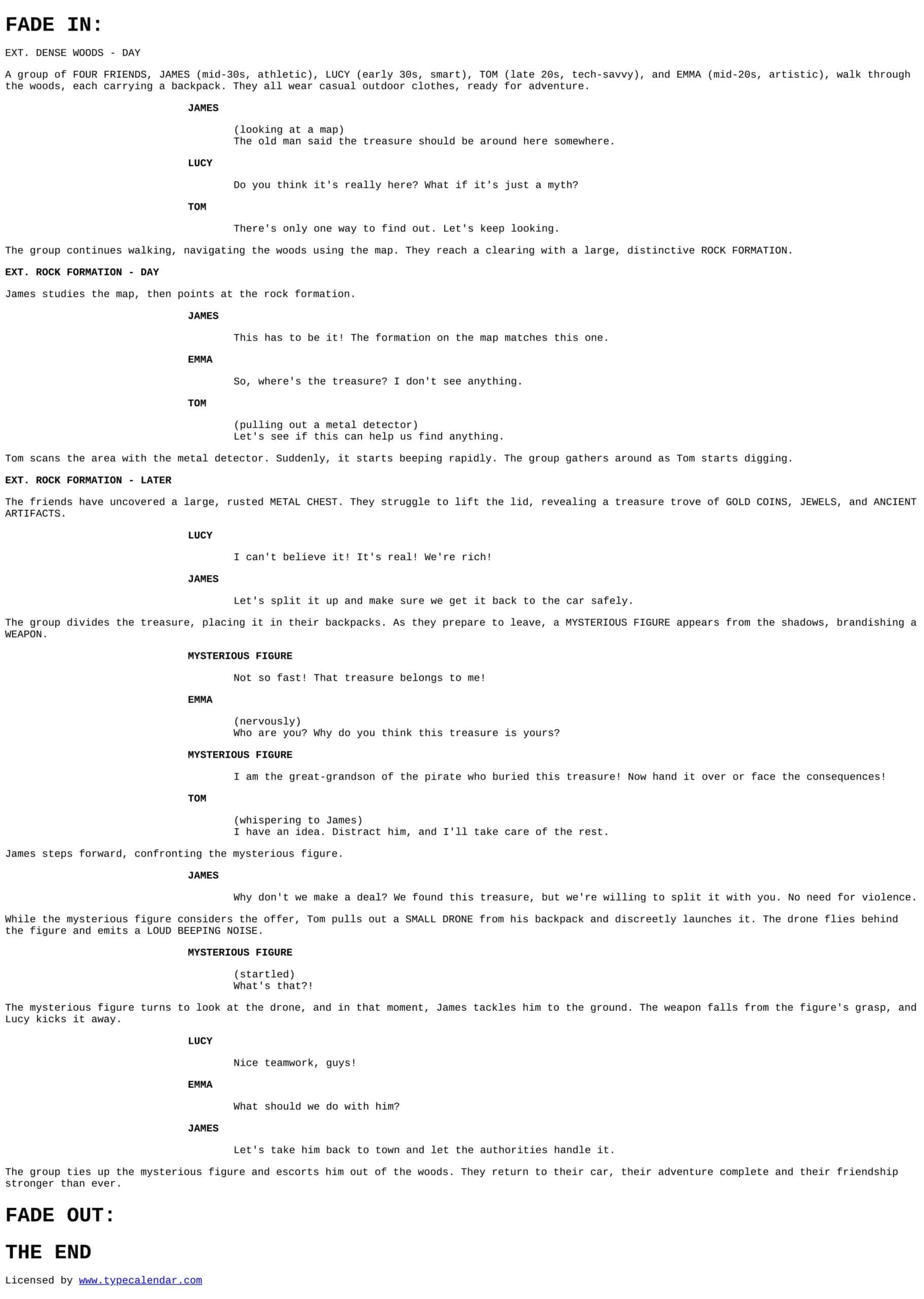 Free Printable Screenplay Templates Word PDF free-printable-screenplay-templates-word-pdf