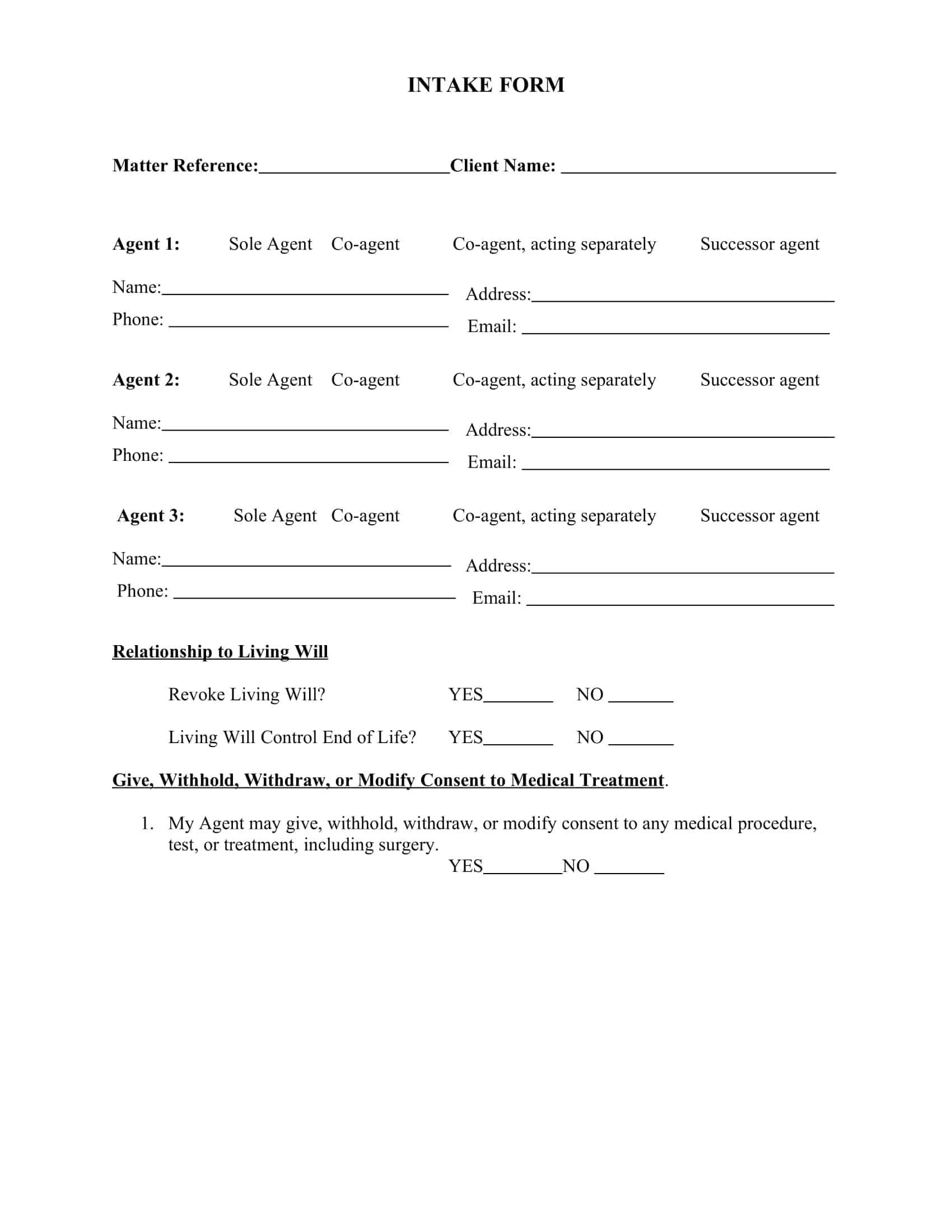 Free Printable Client Intake Form Templates Word PDF Excel Example Free Printable Client Intake Form Templates Word PDF Excel Example