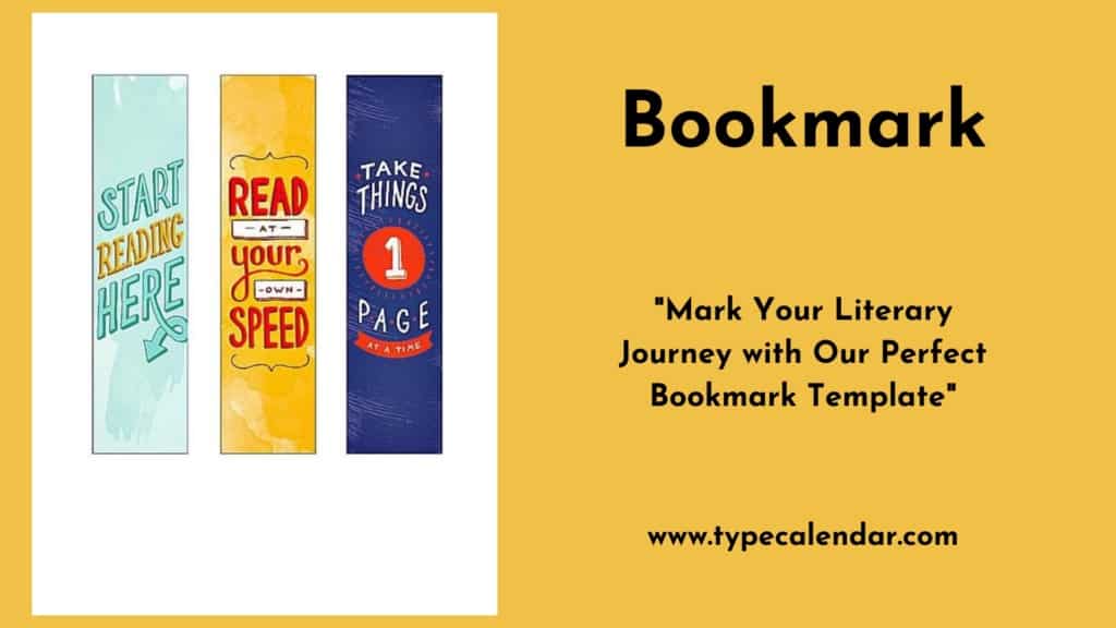 Free Printable Bookmark Templates [Word, PDF]