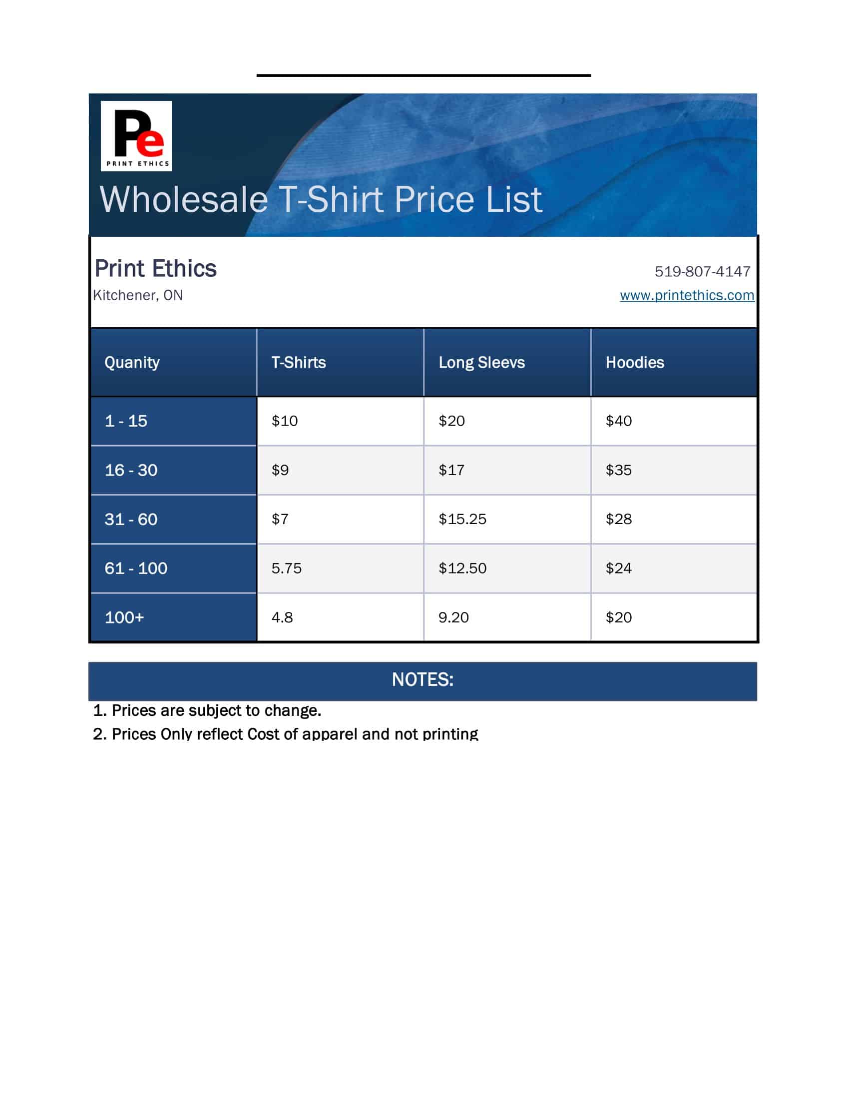 Price List Template Free Downloads Price List Template Free Downloads