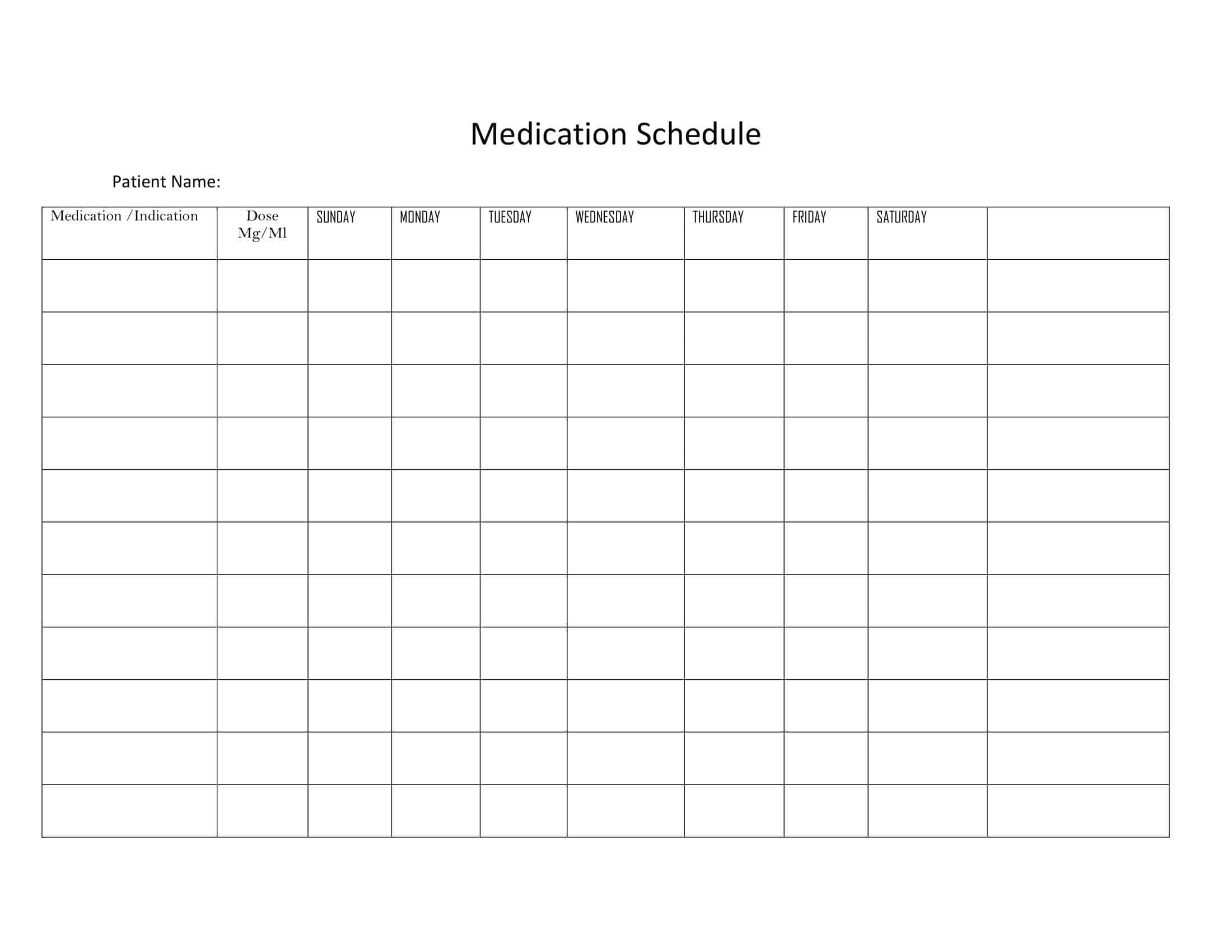 Medication Calendars To Print Medication Calendars To Print
