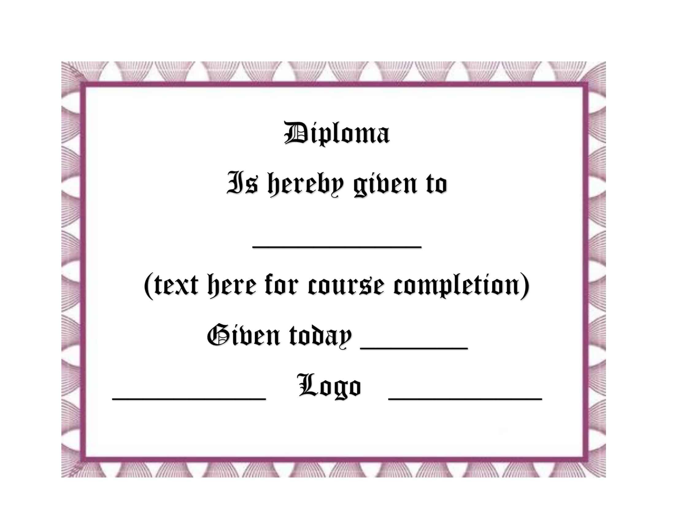 Free Printable Fake & Real Diploma Templates [PDF, Word] College