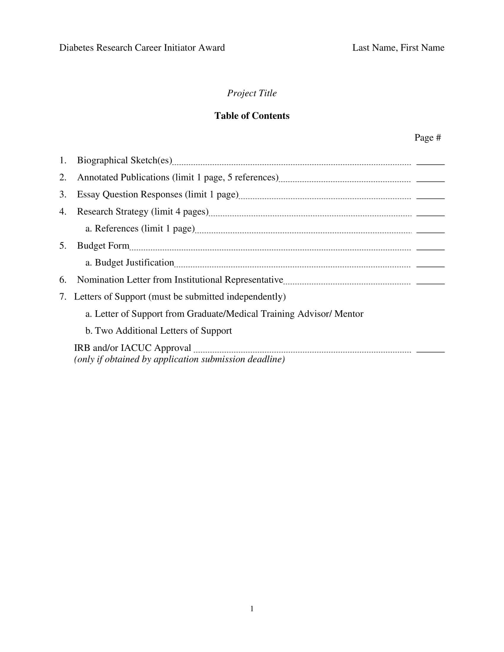 Free Printable Table Of Contents Templates Blank TOC Examples PDF 