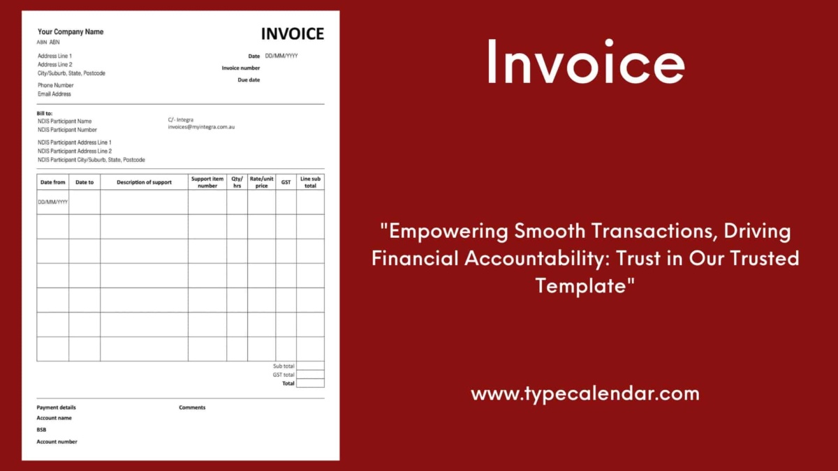 Free Printable Invoice Templates [Excel, Word, PDF] & Blank Download