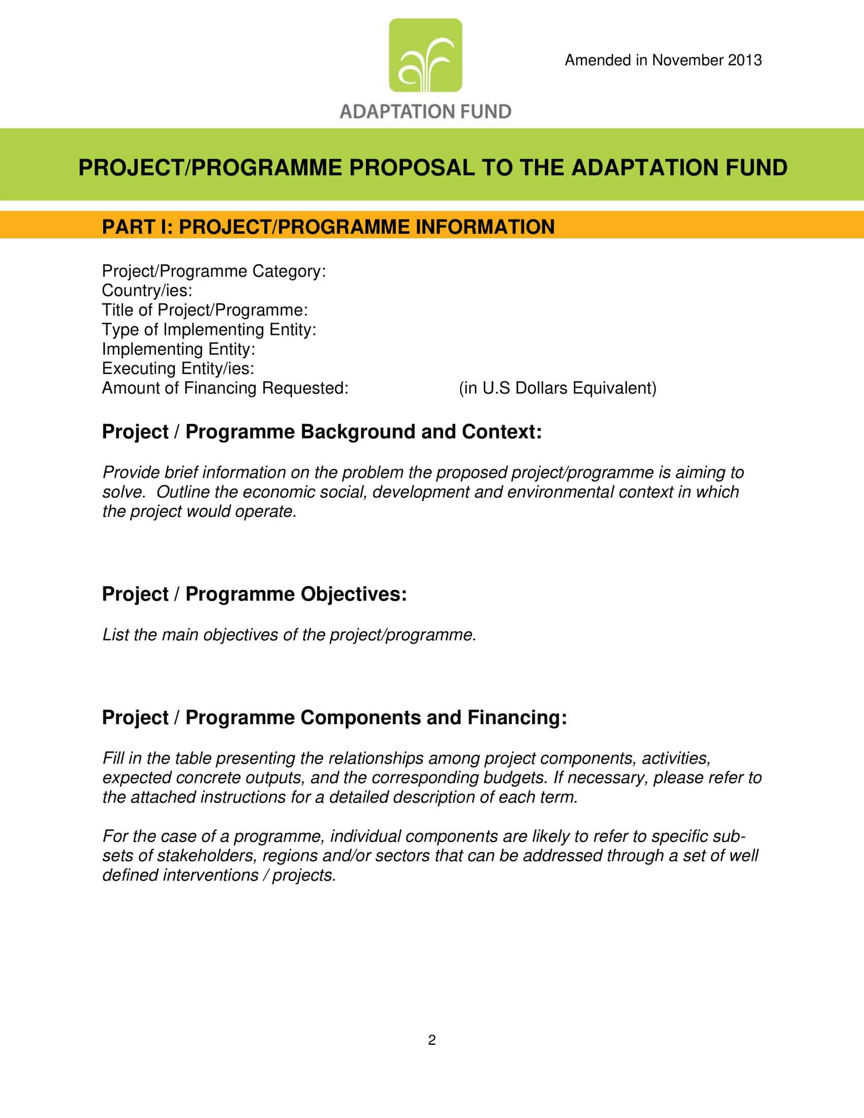 Free Printable Project Proposal Templates Word PDF PPT Free Printable Project Proposal Templates Word PDF PPT