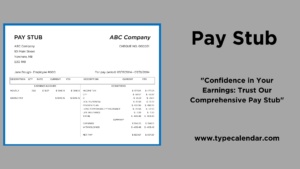 %100 Free Printable Pay Stub Templates [Excel, PDF, Word]
