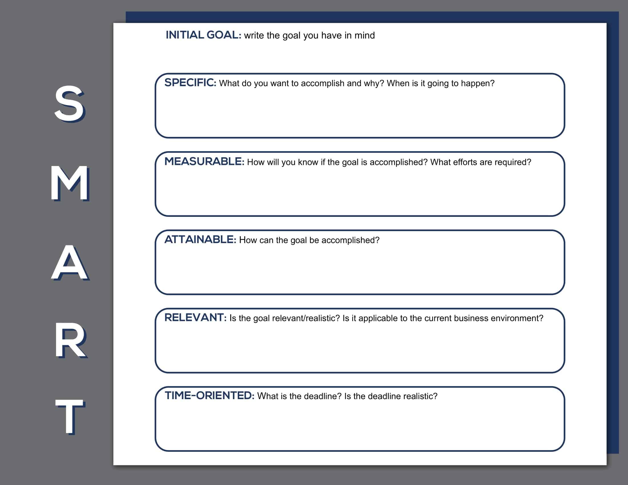 Free Printable SMART Goals Templates Word Excel PDF Free Printable SMART Goals Templates Word Excel PDF