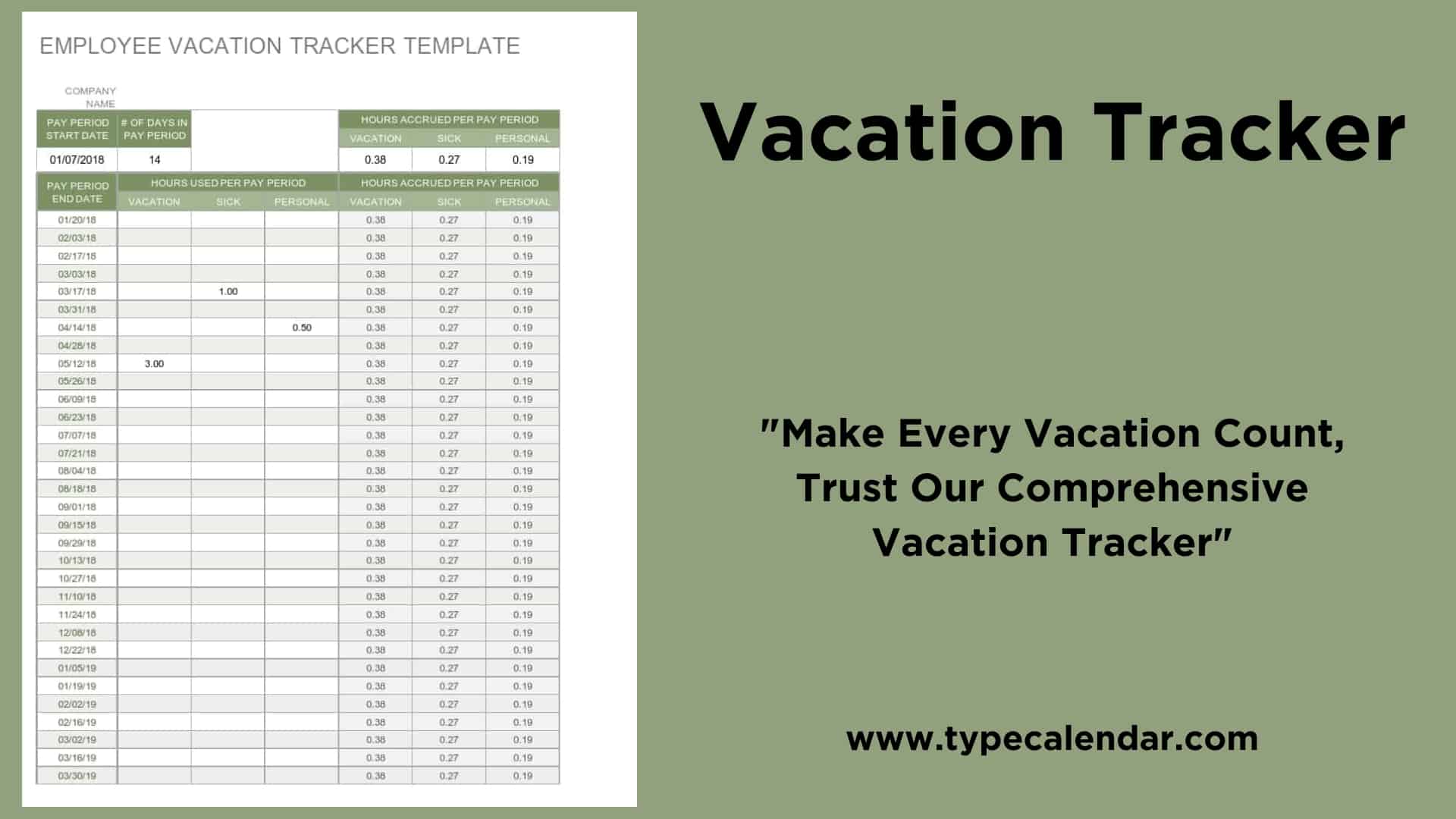 Vacation Tracker Excel Template 2024 Download Shina Dorolisa