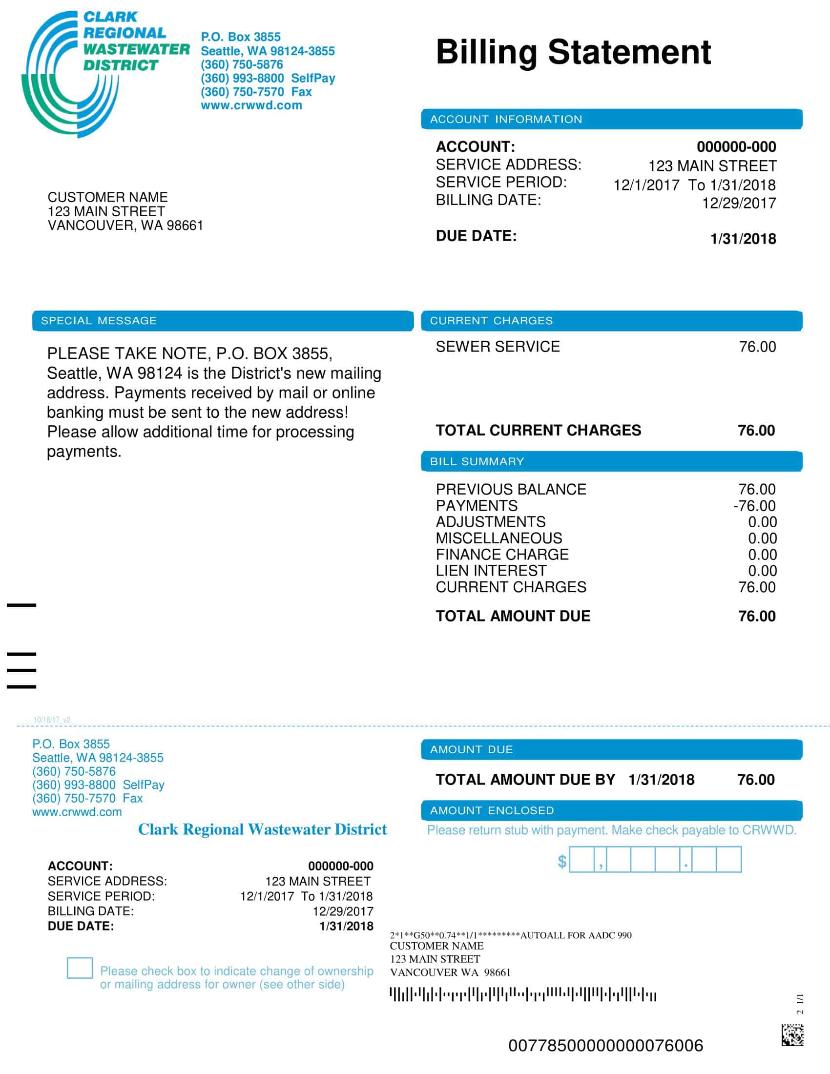 Free Printable Utility Bill Templates PDF Word Free Printable Utility Bill Templates PDF Word