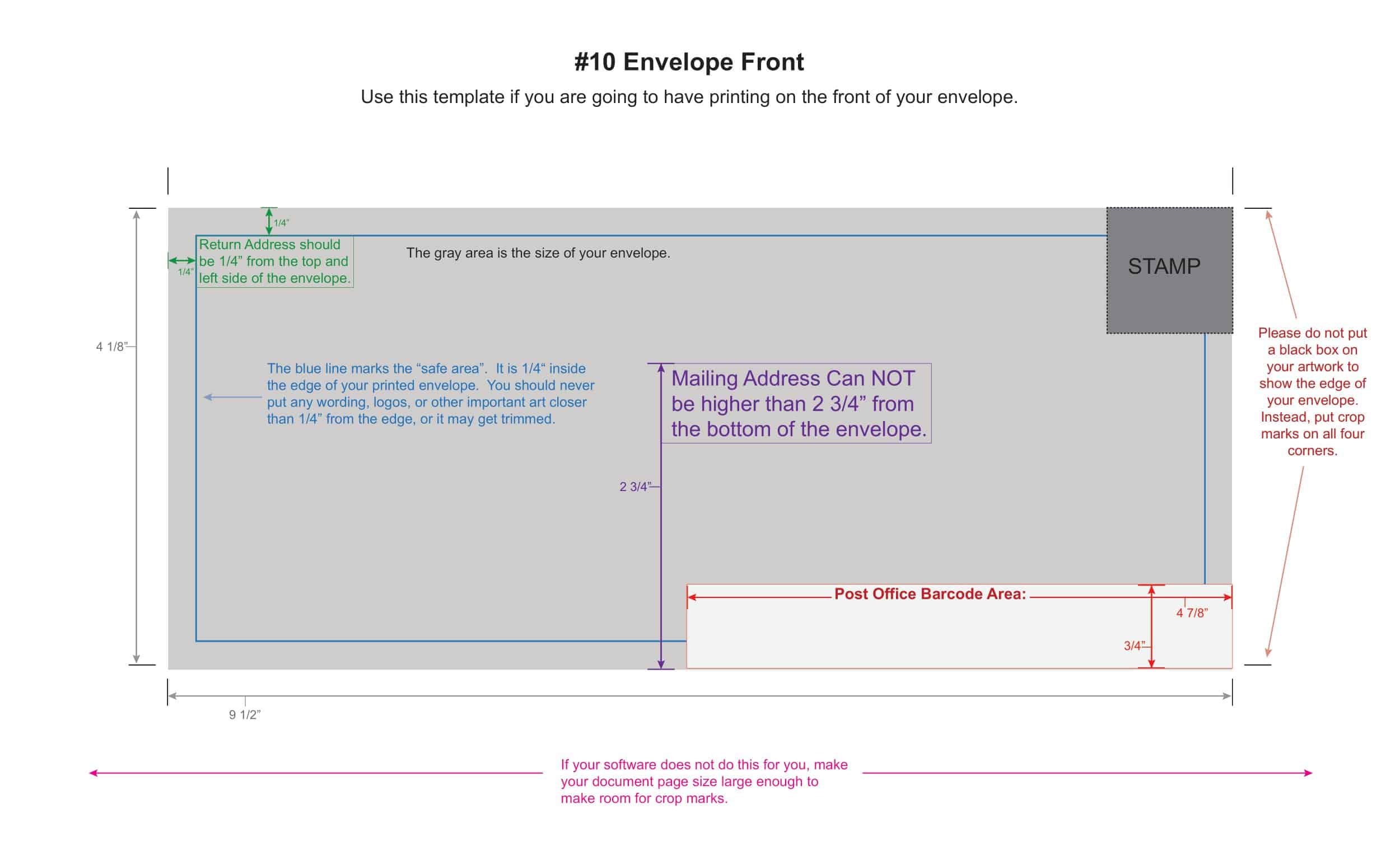 Free Printable Envelope Templates [word Pdf] 5x7 4x6 Card Address