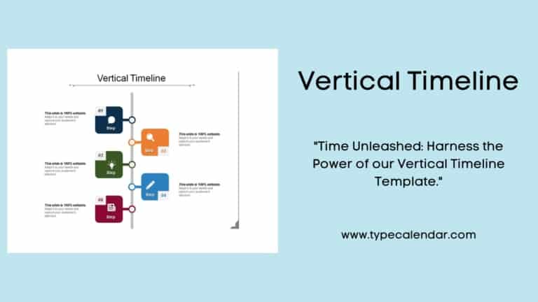 Free Printable Vertical Timeline Templates [PDF, Excel, Word]