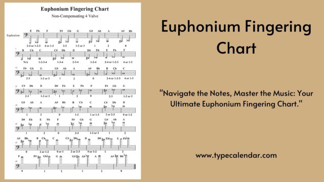 Free Printable Euphonium Fingering Charts [PDF]