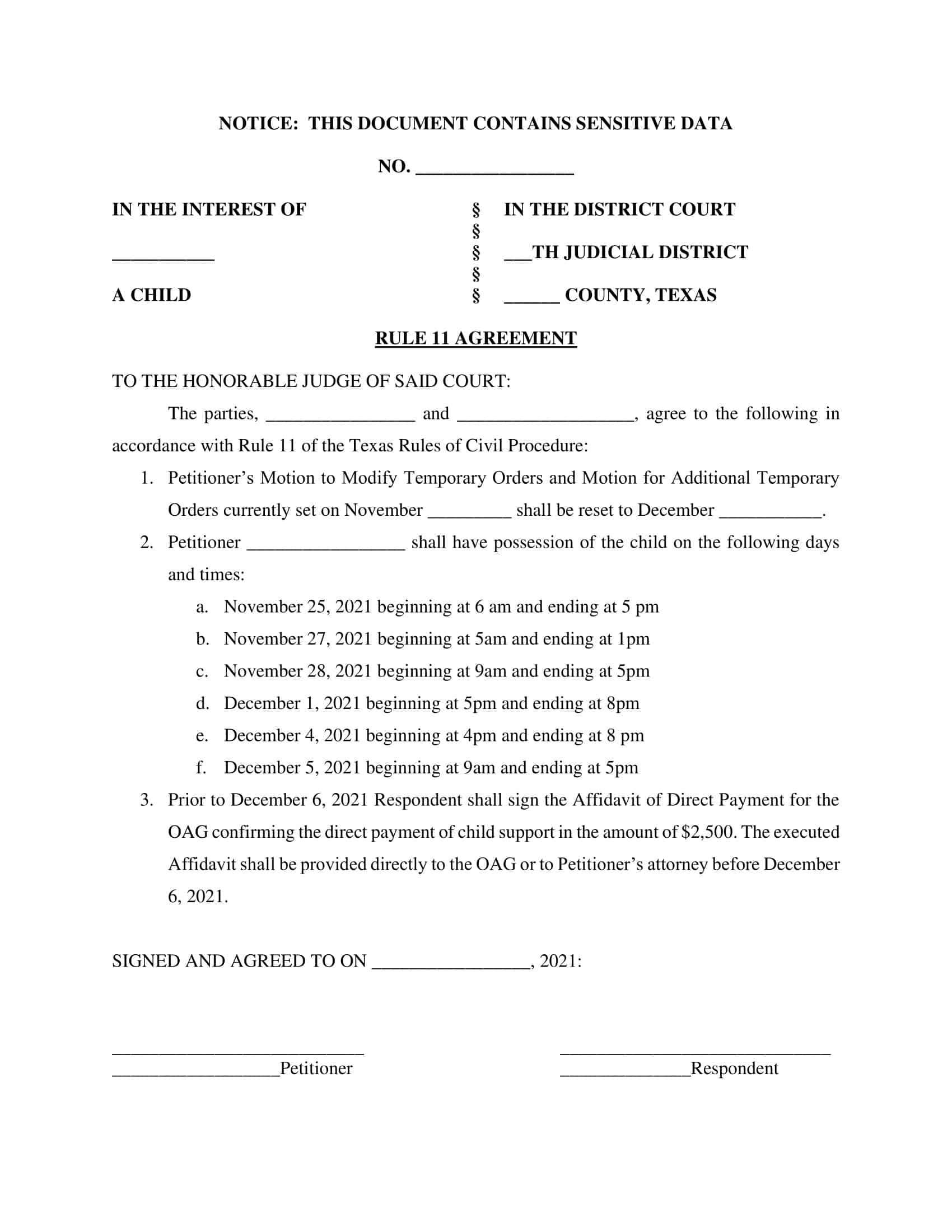 Free Printable Rule 11 Agreement Templates PDF Word Sample Form Free Printable Rule 11 Agreement Templates PDF Word Sample Form
