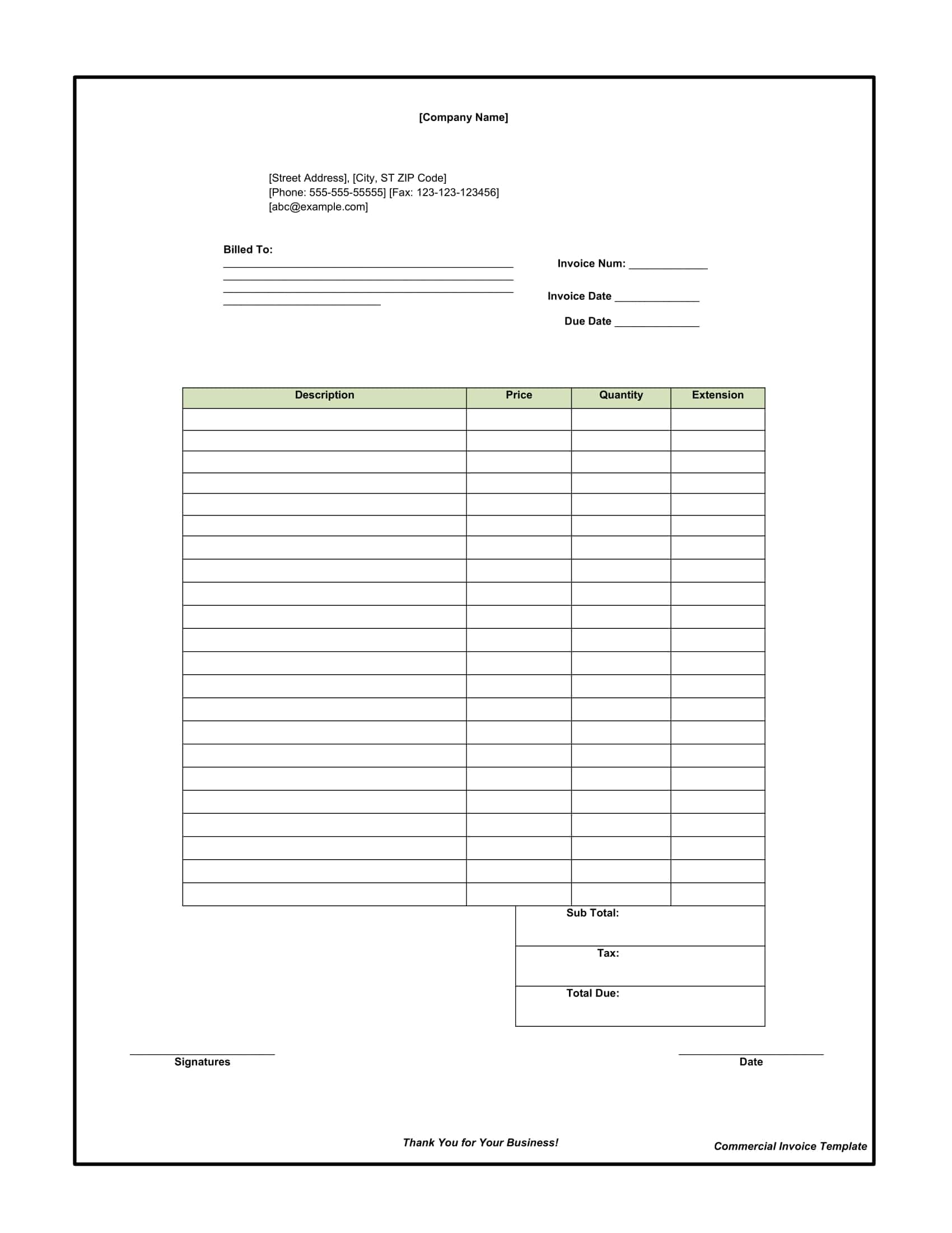 Free Printable Graphic Design Invoice Templates [PDF] Example