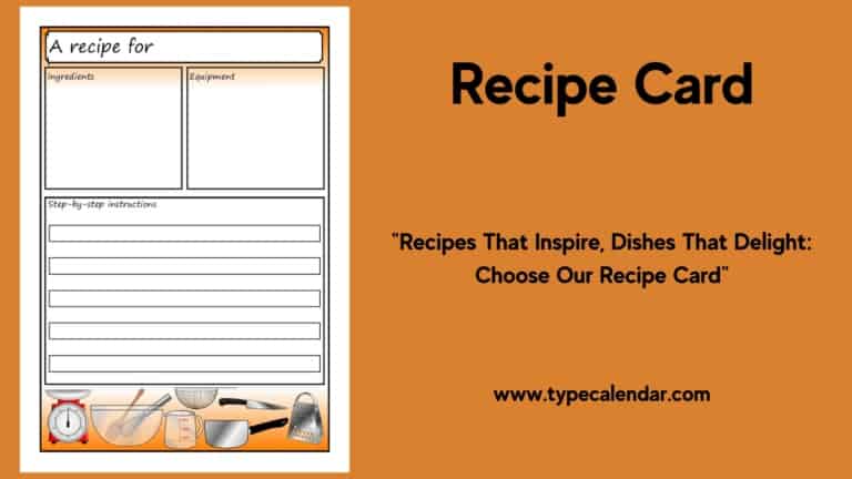 Free Printable Recipe Card Templates [PDF, Word, Excel] Editable