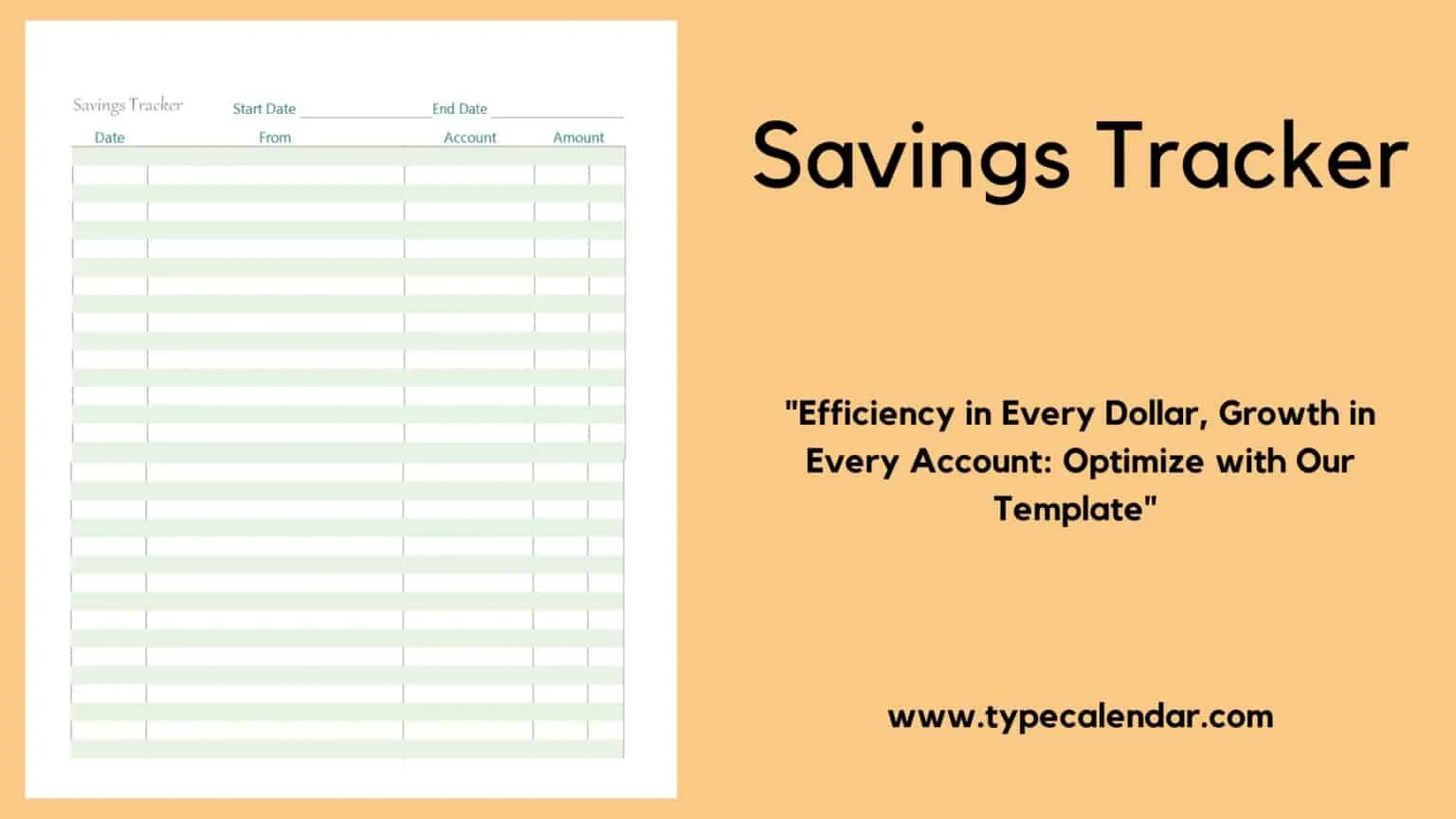 Free Printable Savings Tracker Templates [PDF, Excel]