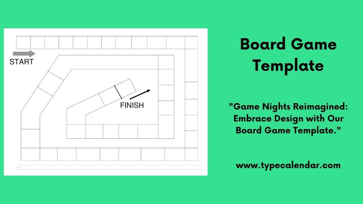Free Printable Board Game Templates [PDF] Maker / DIY