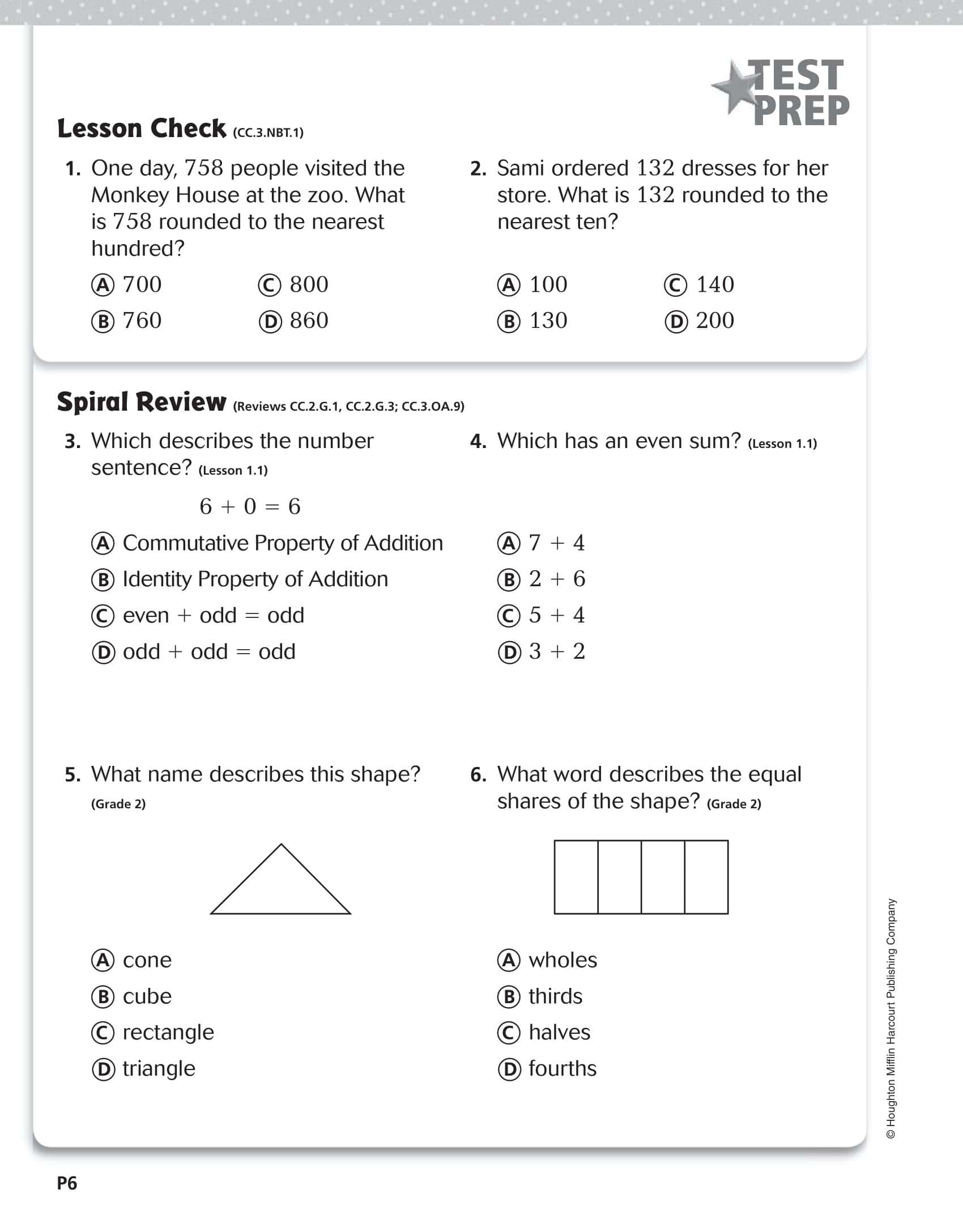Printable Math Core Curriculum Worksheets