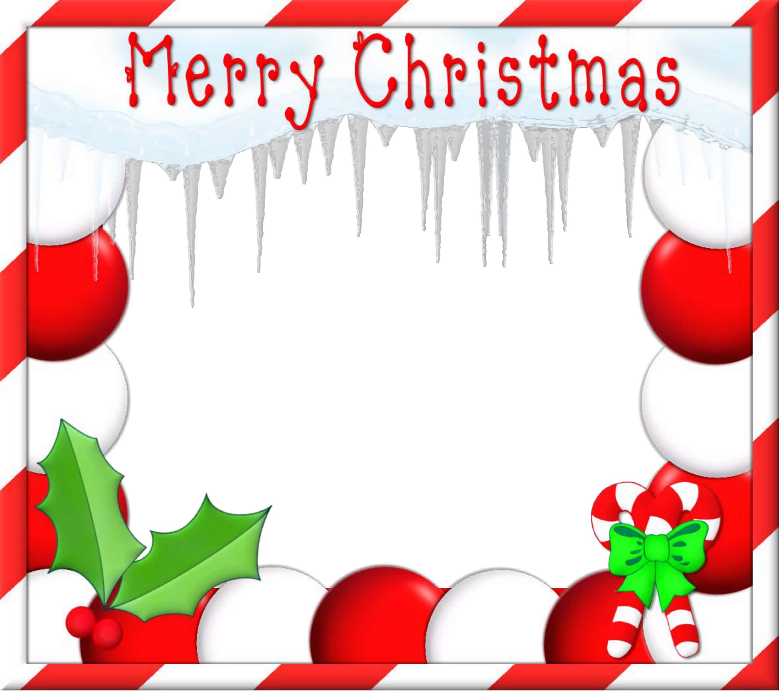 Free Printable Christmas Border Templates Word PSD 