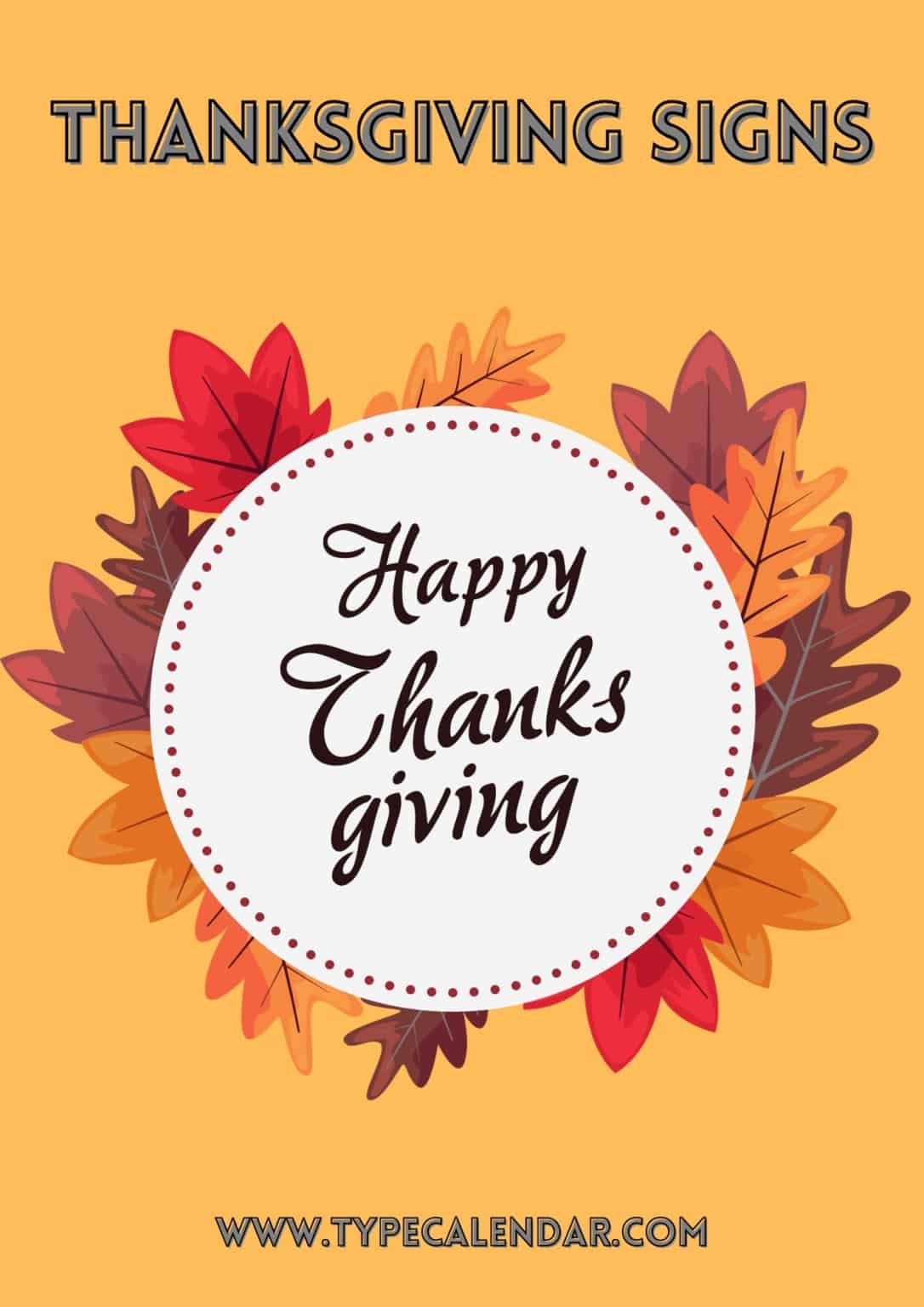 Free Printable Thanksgiving Sign Templates [PDF, Word] Closed