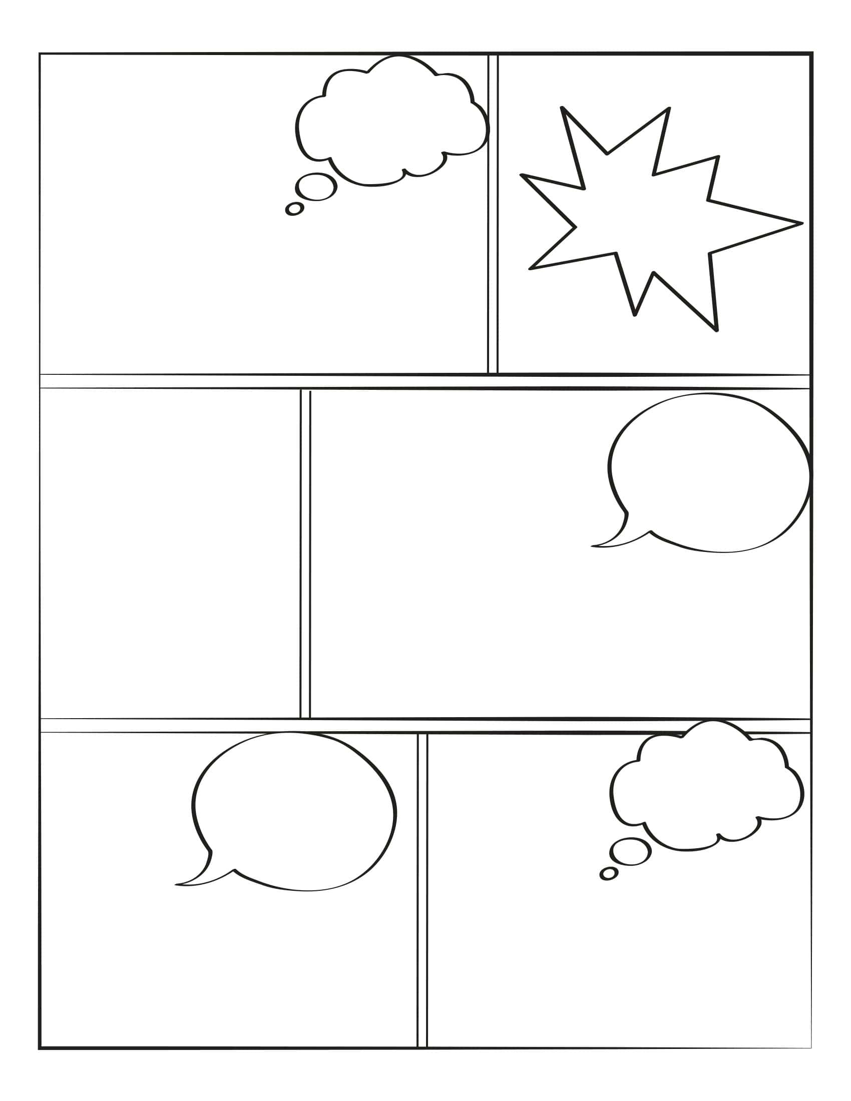40 Free Printable Comic Strip Templates PDF 40 Free Printable Comic Strip Templates PDF