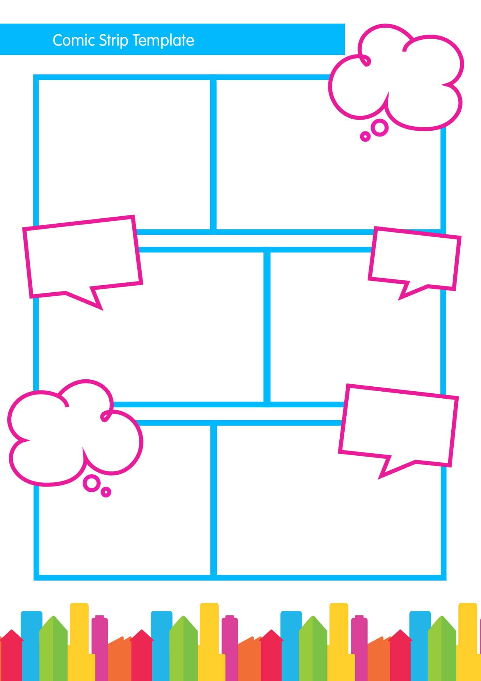 40 Free Printable Comic Strip Templates PDF 