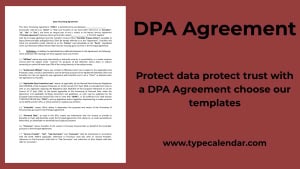 47 Free Printable Data Processing Agreement (DPA) Templates